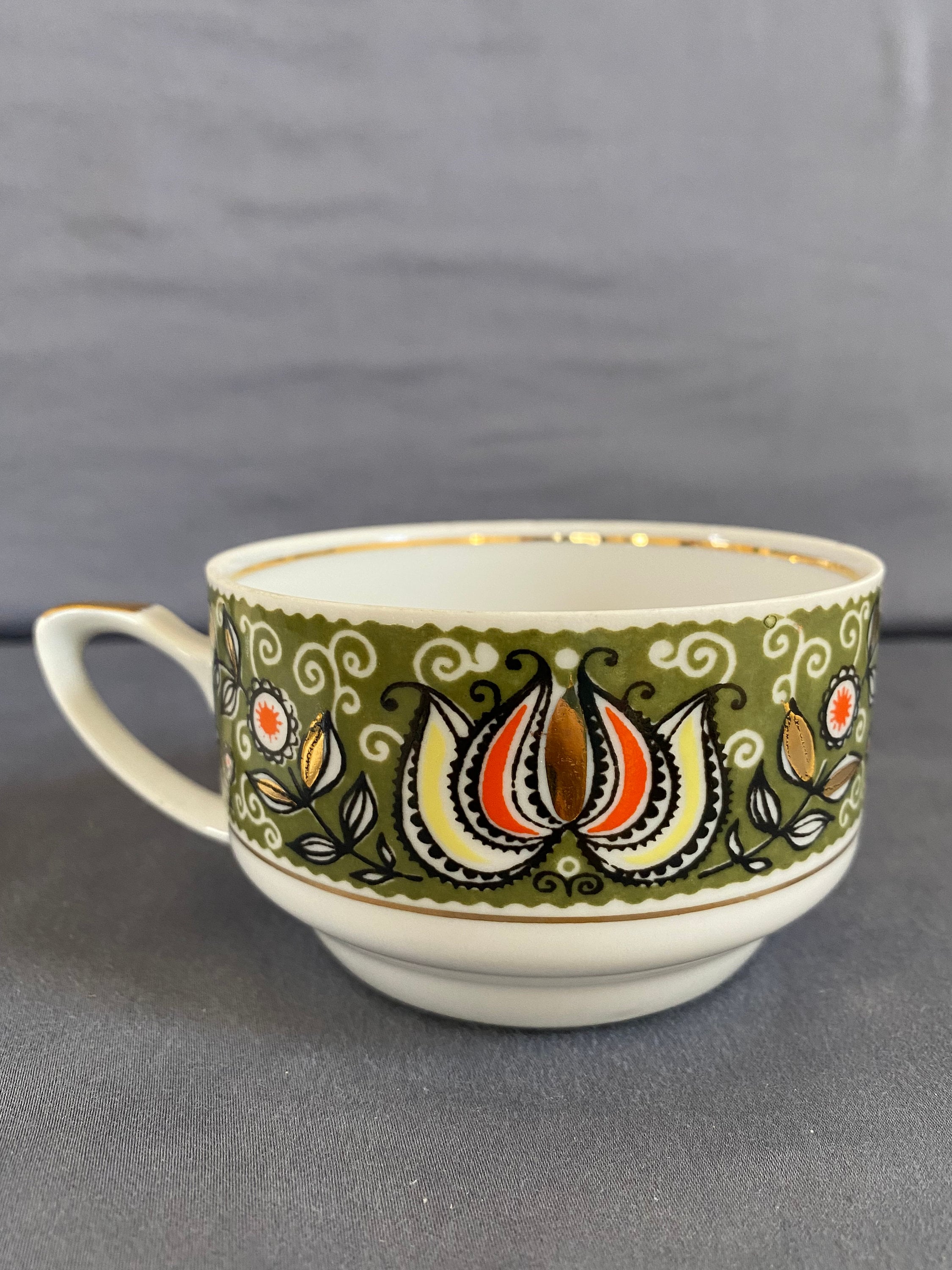 RPR Riga Porcelain Cup and Saucer - Etsy