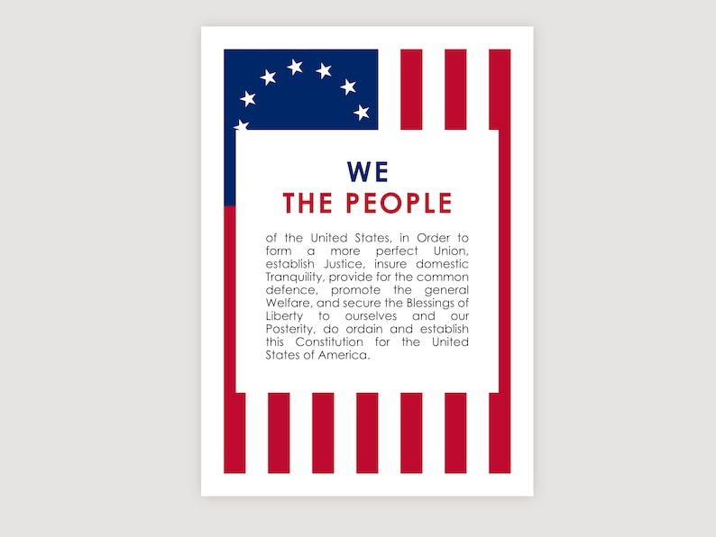 Preamble to the United States Constitution , We the People, Patriotic ...