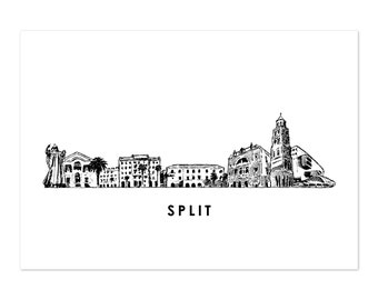 Split Croatia Art - Etsy