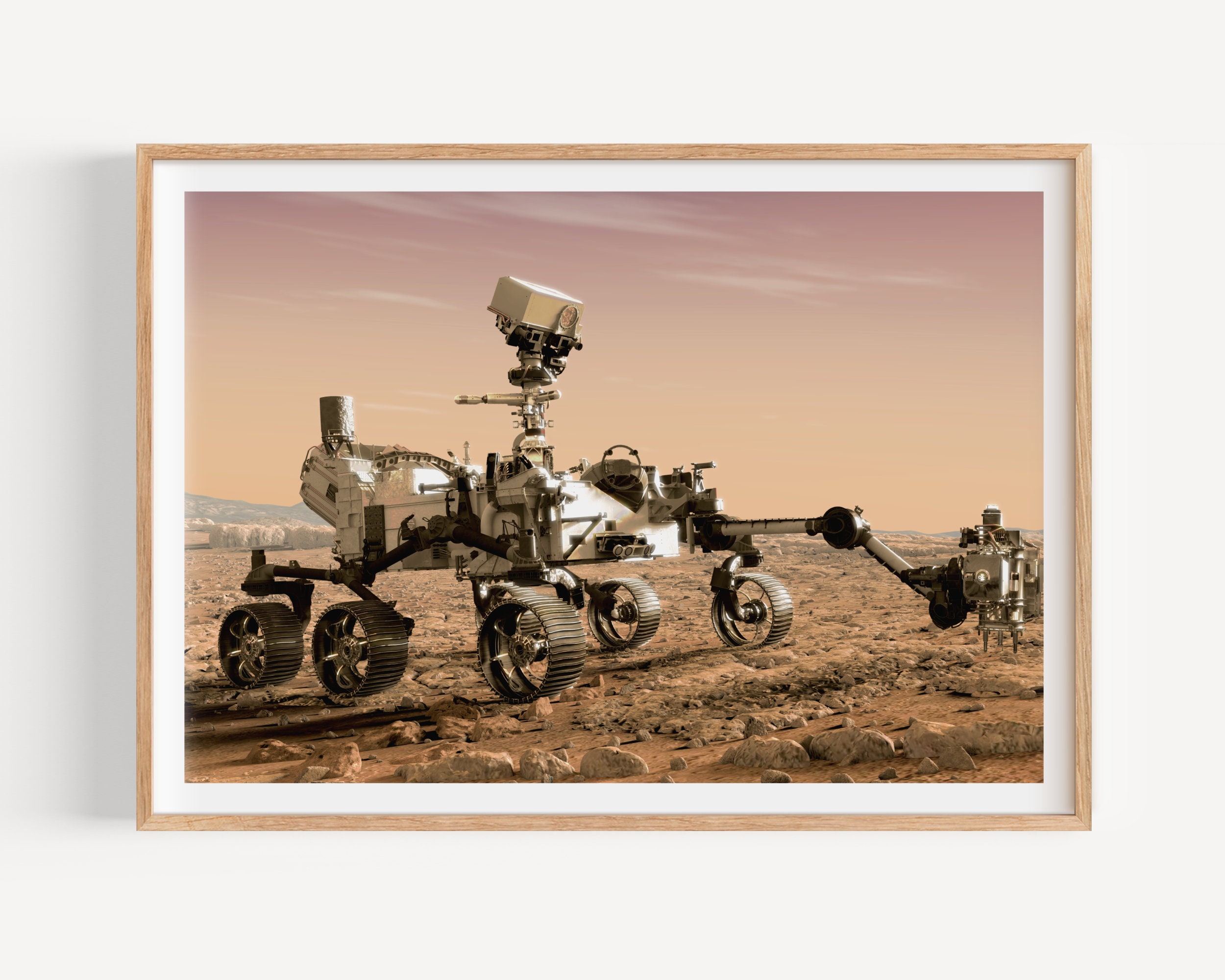 Perseverance Mars Rover poster space exploration print | Etsy