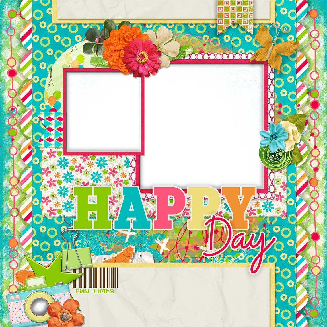 Time to Celebrate Quick Pages-12x12 PNG Pages, Digital Scrapbooking - Etsy