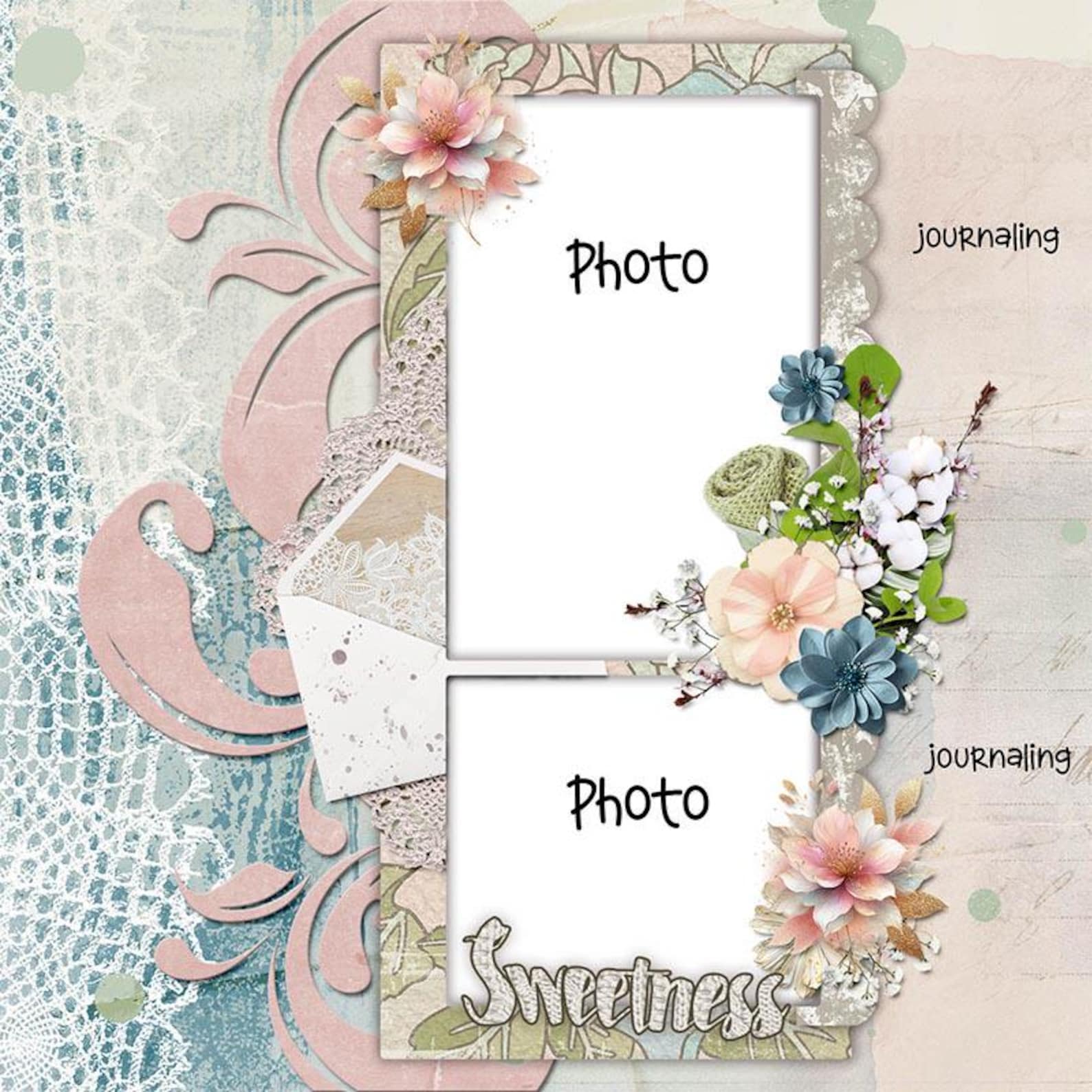 Life's Not so Shabby-quick Pages, 12x12 Scrapbooking, 300 DPI, PNG ...