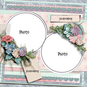 Beach Life Quick Pages-12x12 PNG Pages, Digital Scrapbooking Pages - Etsy