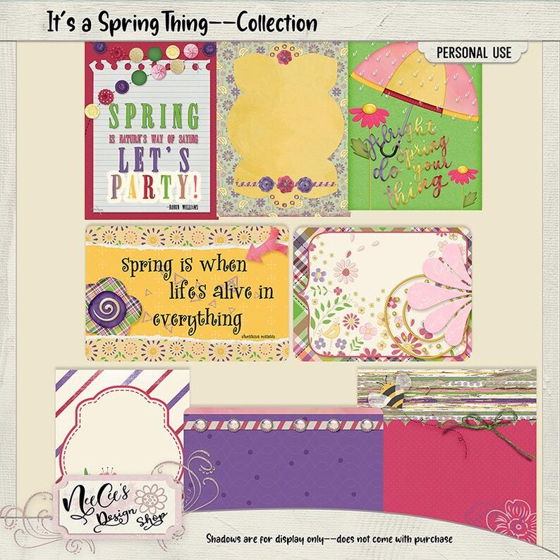 It's a Spring Thing Digital Scrapbooking Bundle - Etsy