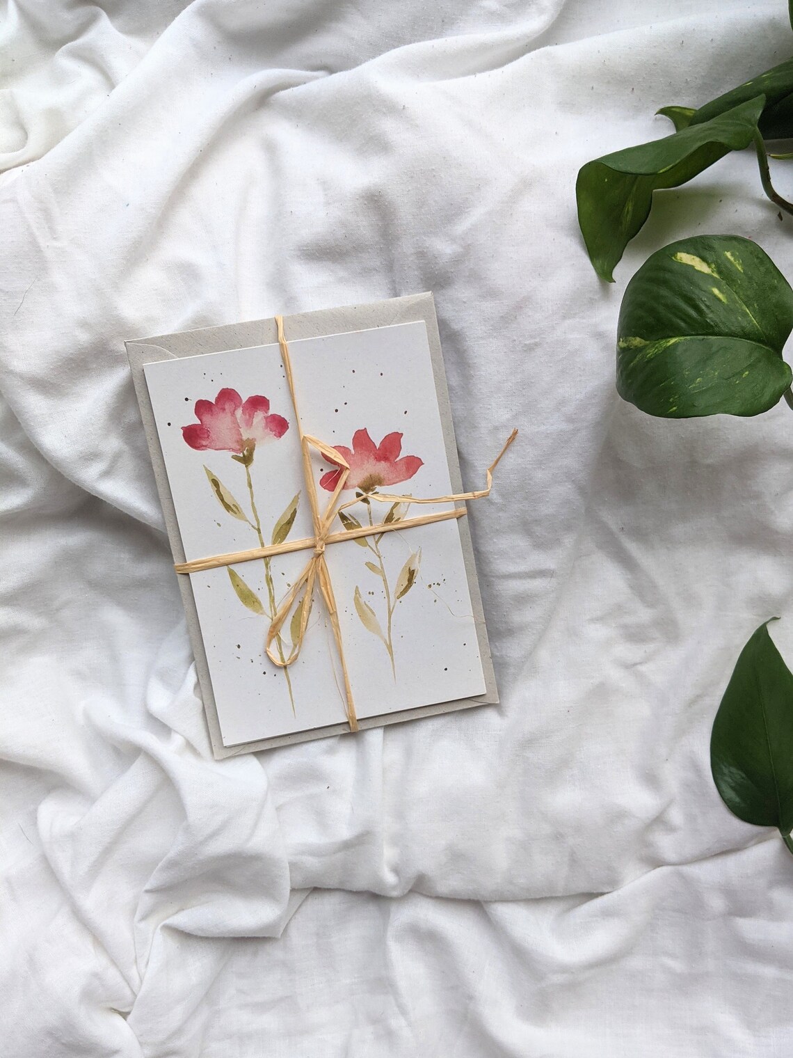 Pink Floral Postcards Set of Six A6 Recycled Paper Cards - Etsy