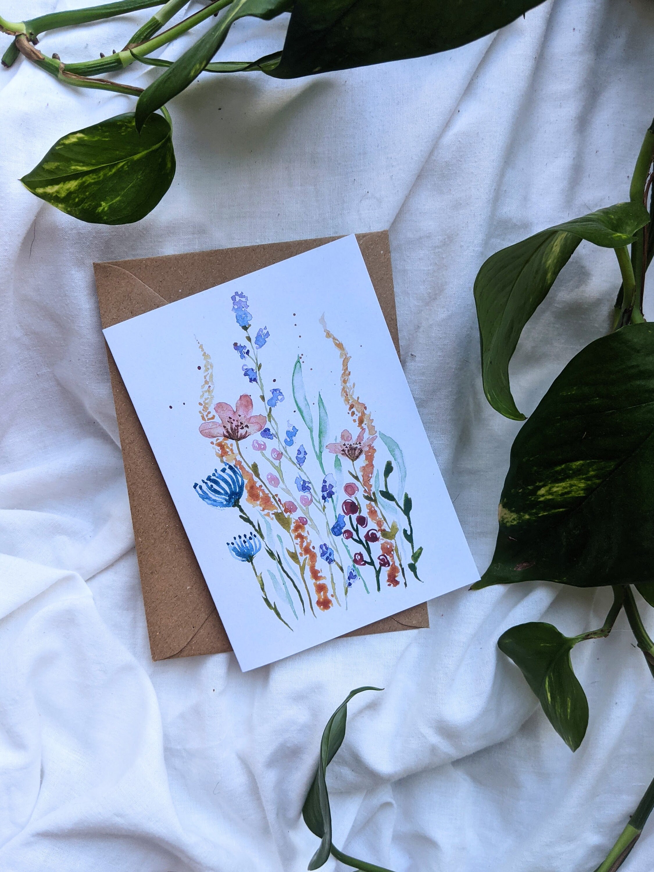 Watercolour Flower Multipack Note Cards Mixed Set of Six - Etsy