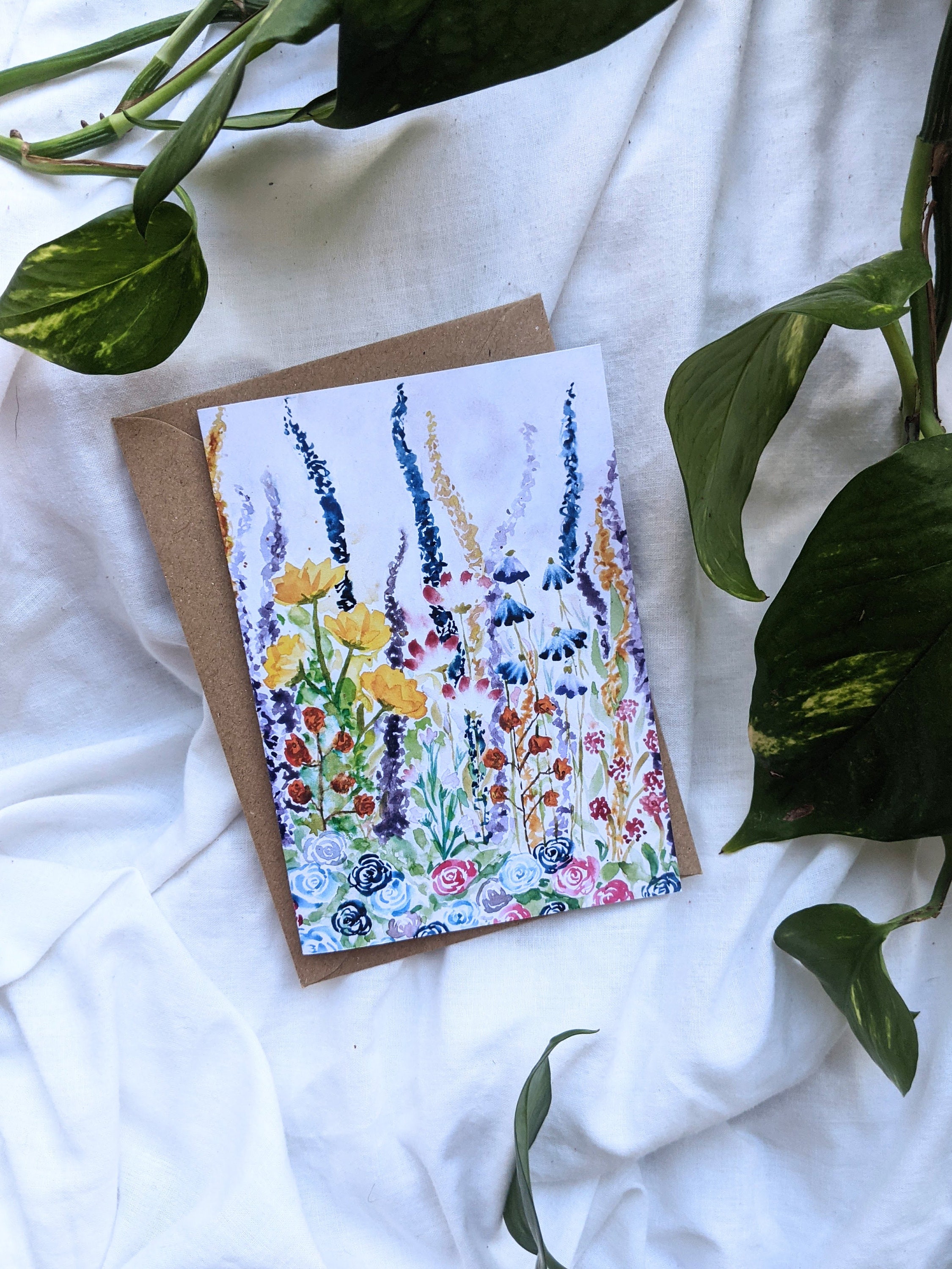 Watercolour Flower Multipack Note Cards Mixed Set of Six - Etsy