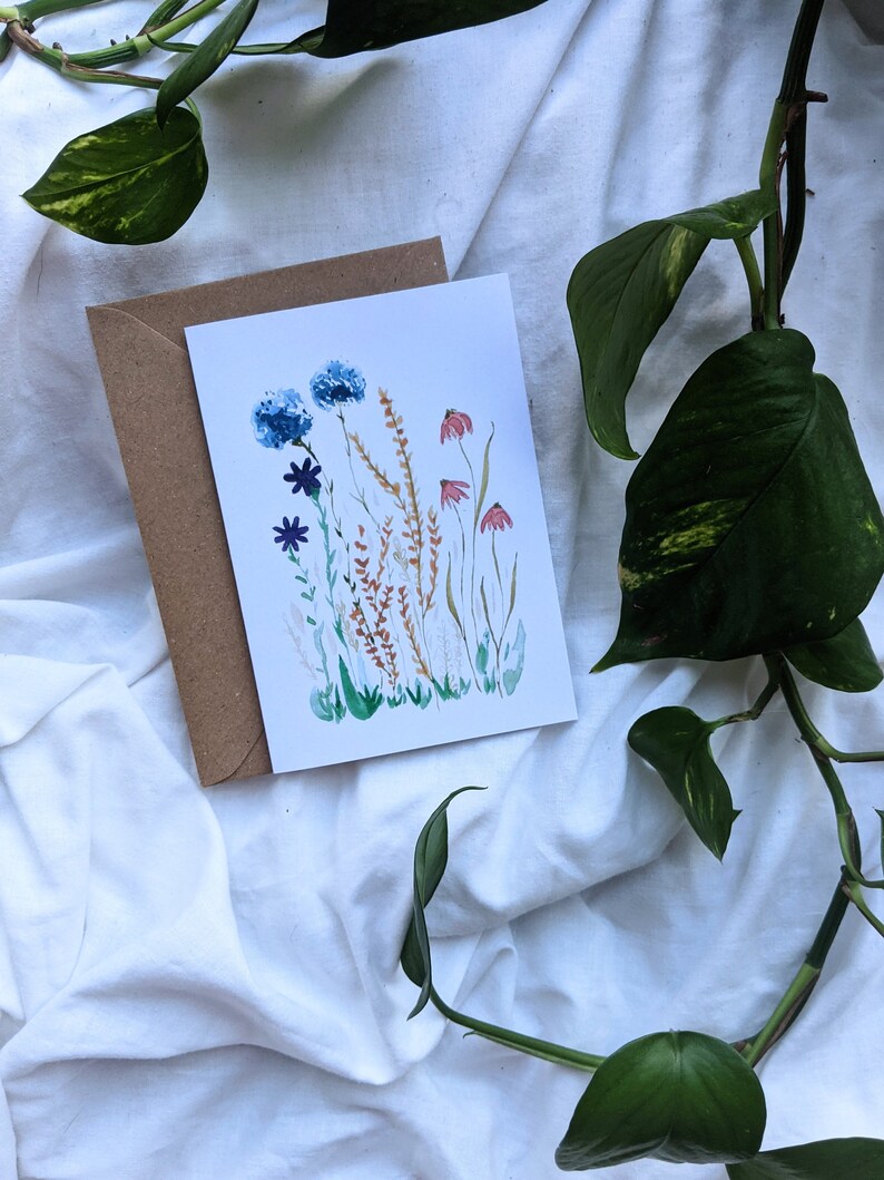 Watercolour Flower Multipack Note Cards Mixed Set of Six - Etsy