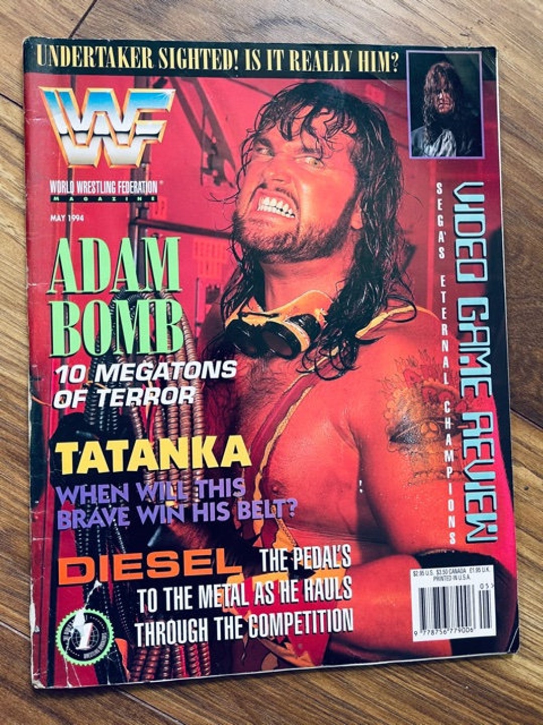 WWF Magazine May 1994 Adam Bomb - Etsy