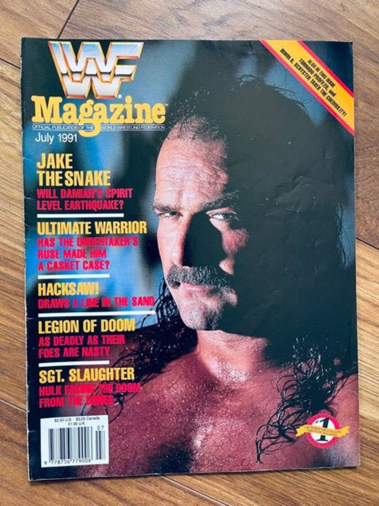 WWF Magazine Juillet 1991 Jake The Snake Roberts - Etsy France