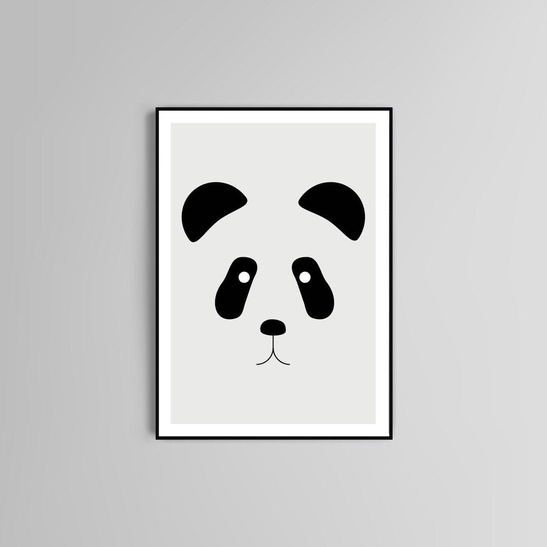 Nordic Panda Poster Print Home Wall Art Decor Modern Poster - Etsy