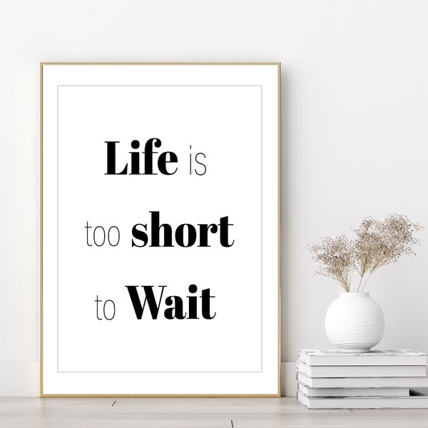 Life Quote Poster - Etsy UK