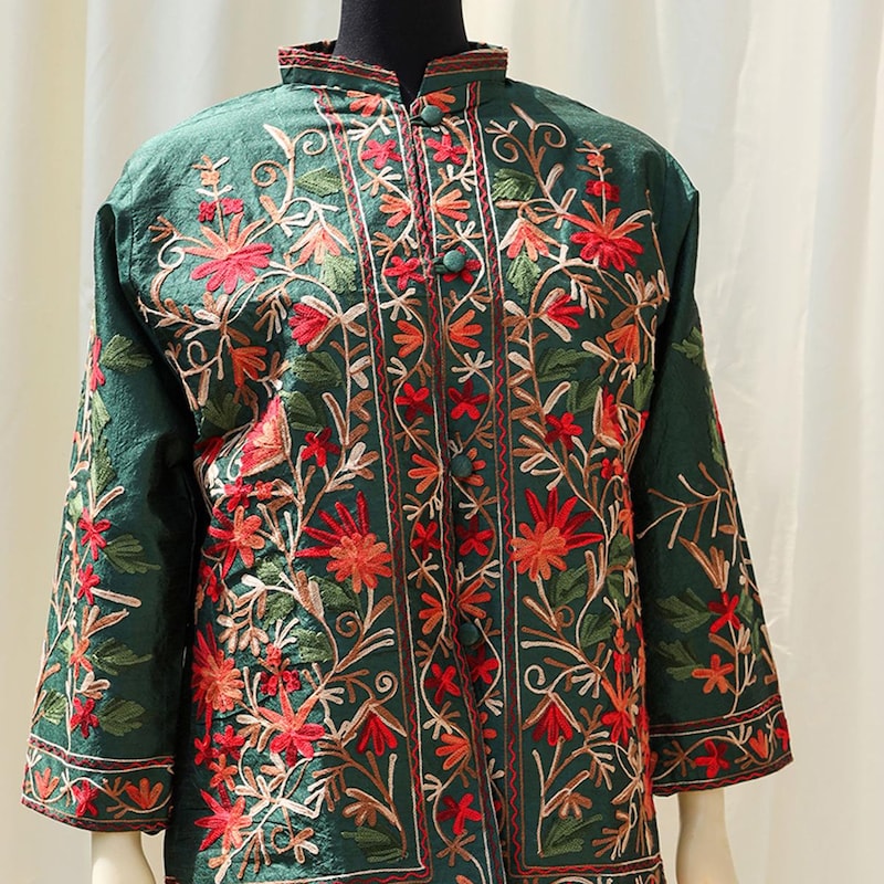 Kashmiri Jacket Green - Etsy