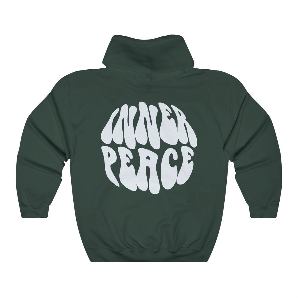 10 Colors Custom 'inner Peace' Hoodies Cool - Etsy