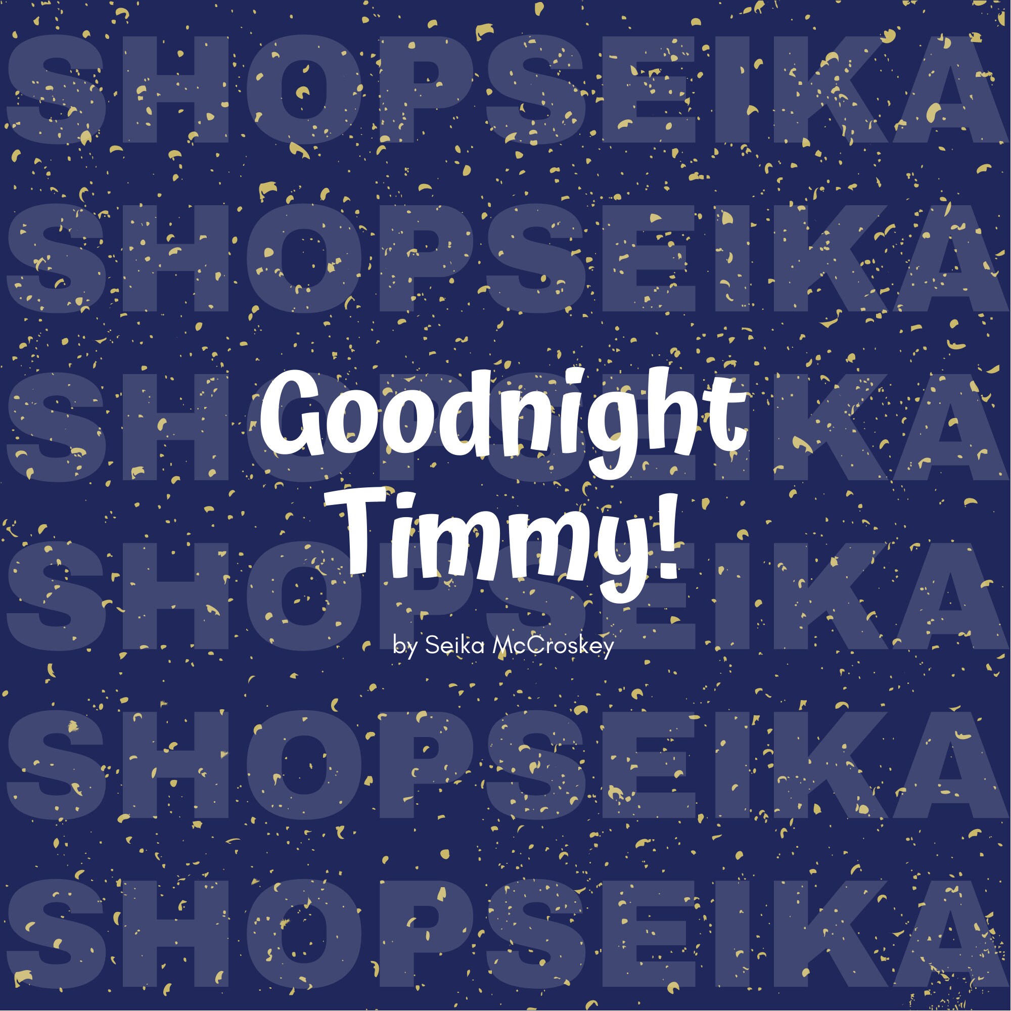 Goodnight Timmy PDF Fillable Book - Etsy