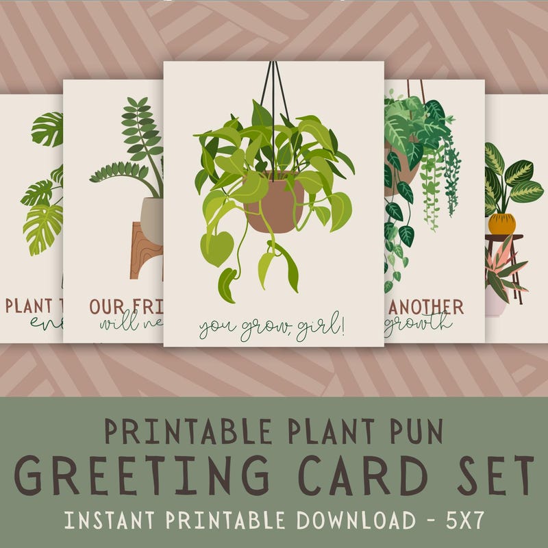 Plant Birthday Cards - Etsy