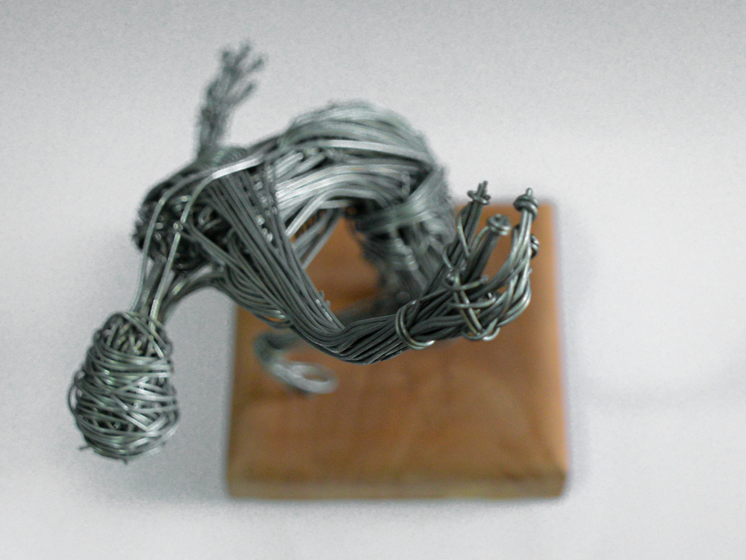 Dancing Man Wire Figurine, Wire Sculpture, Metal Sculpture, Human ...
