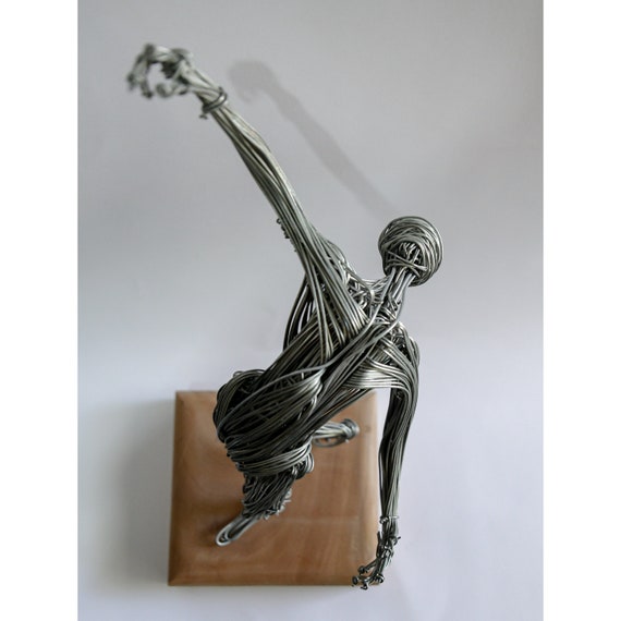 Dancing Man Wire Figurine Wire Sculpture Metal Sculpture | Etsy