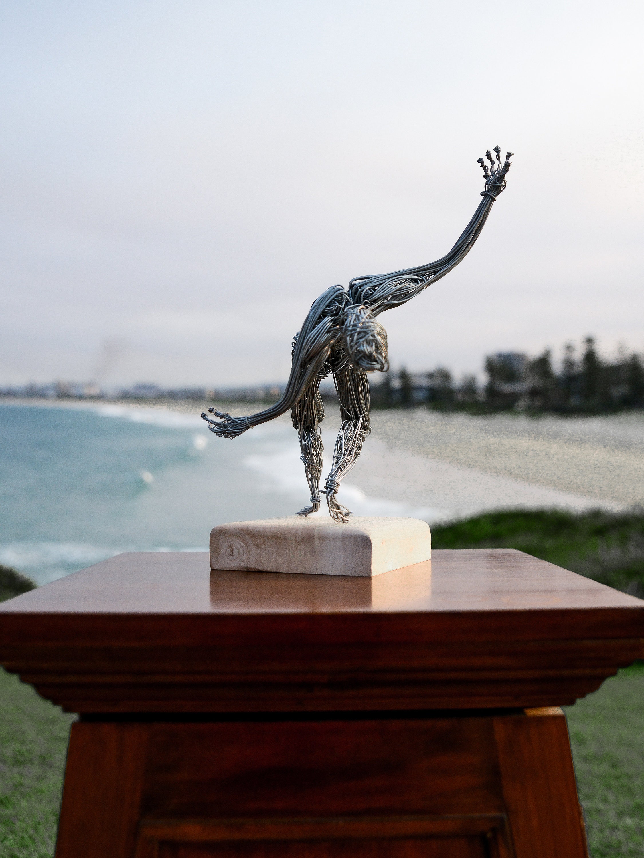 Dancing Man Wire Figurine, Wire Sculpture, Metal Sculpture, Human ...