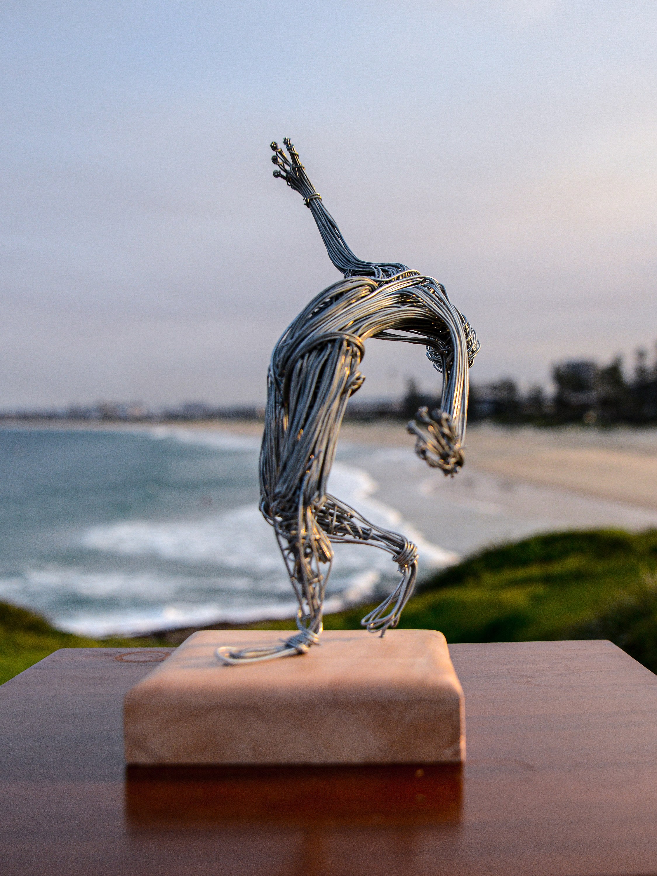 Dancing Man Wire Figurine, Wire Sculpture, Metal Sculpture, Human ...