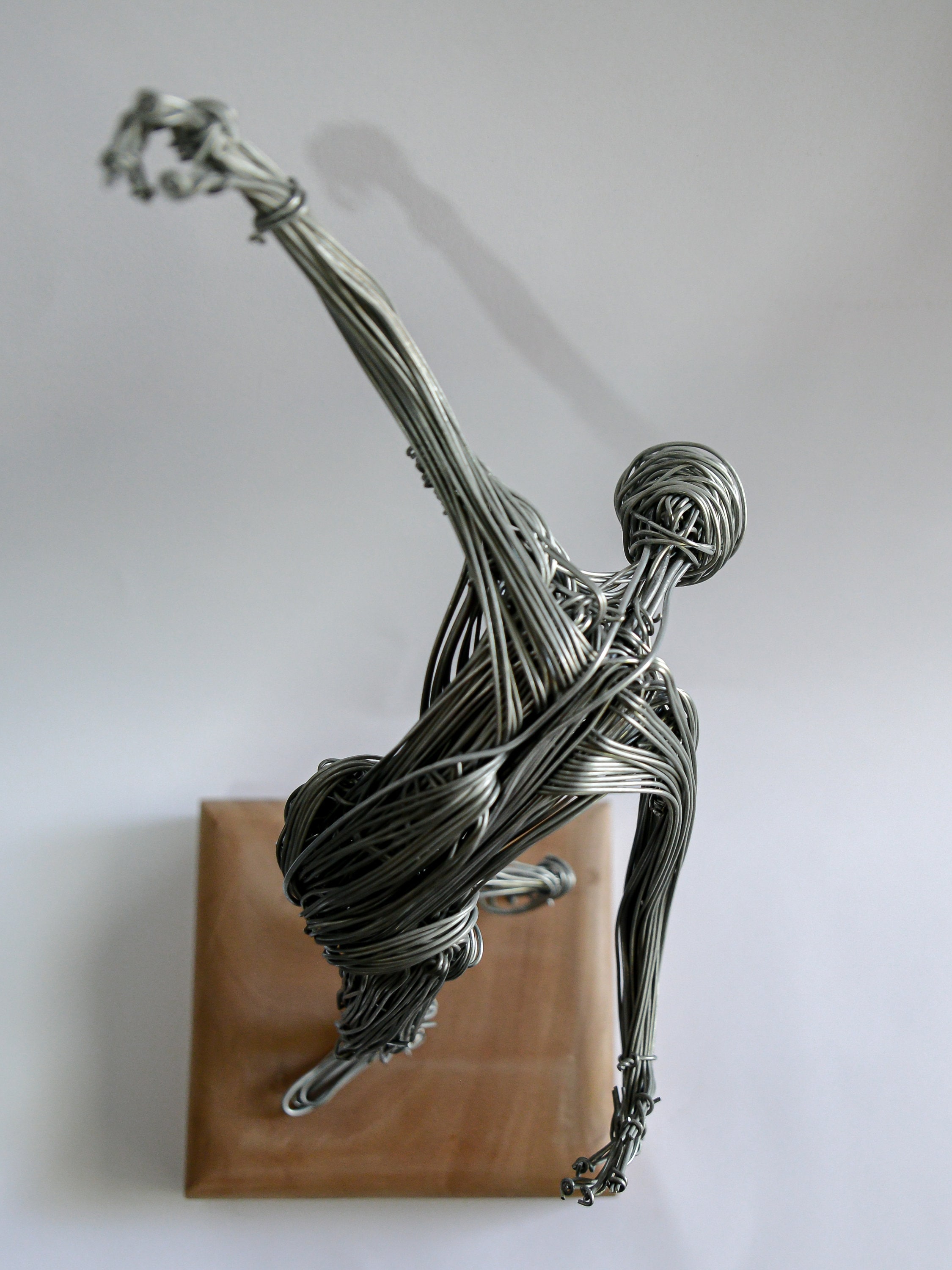 Dancing Man Wire Figurine, Wire Sculpture, Metal Sculpture, Human ...