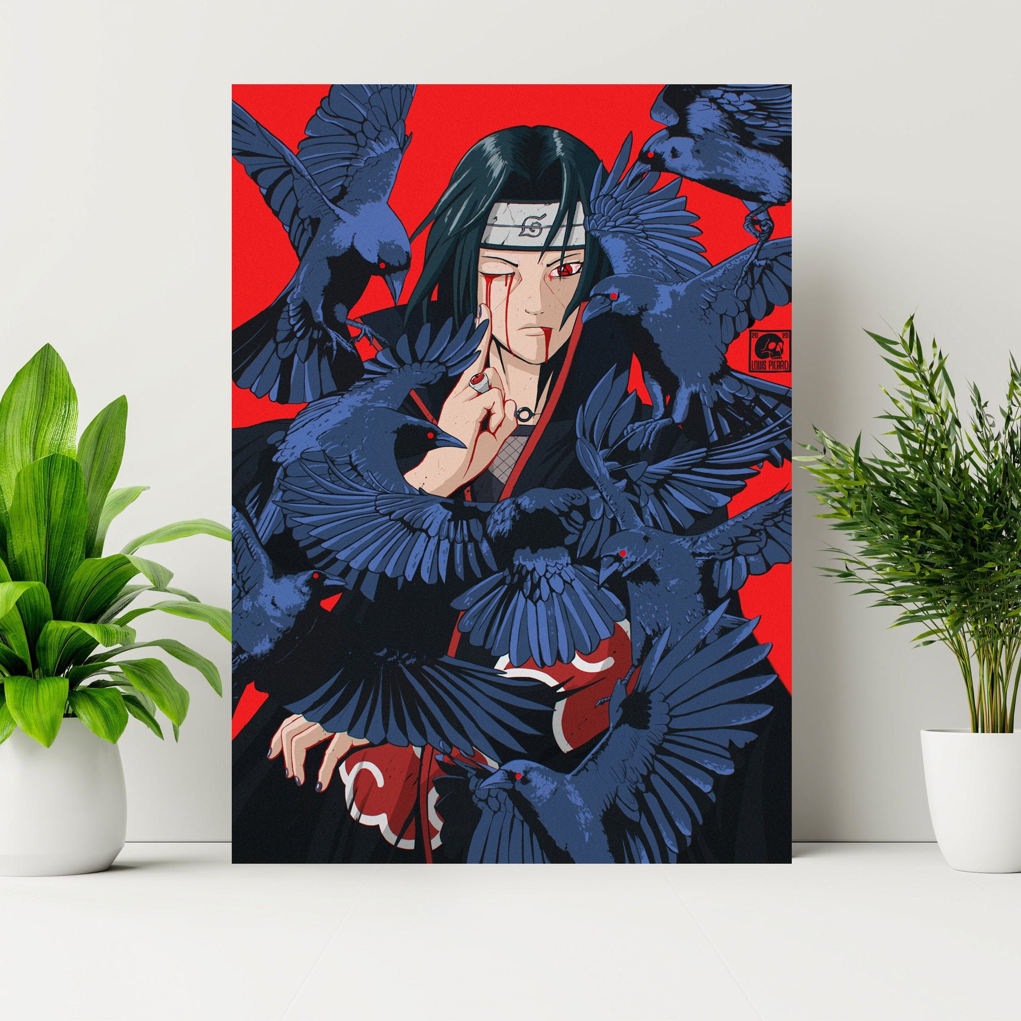Uchiha Itachi Canvas Poster Itachi Poster Itachi Art Naruto | Etsy