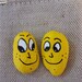 Hand Painted Rocks, Smiley Face Rocks Set of 2 - Etsy