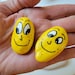 Hand Painted Rocks, Smiley Face Rocks Set of 2 - Etsy