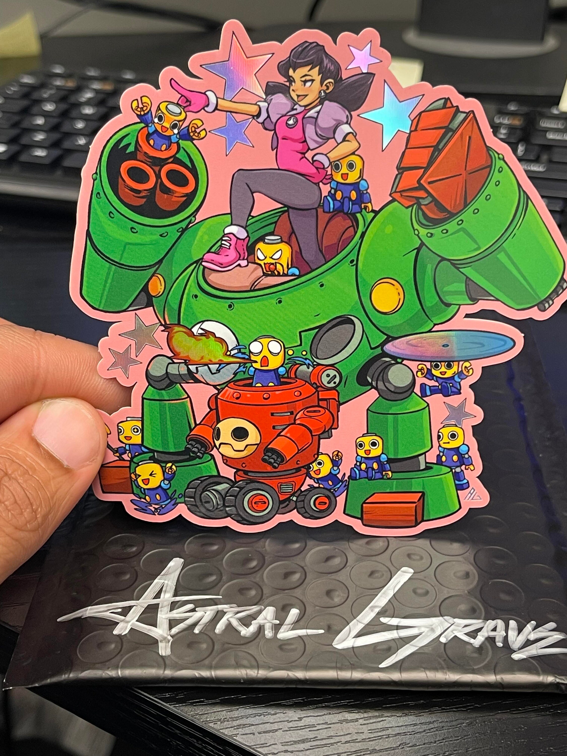 Marvel Vs Capcom Inspired Stickers series 3: Mega-man - Etsy