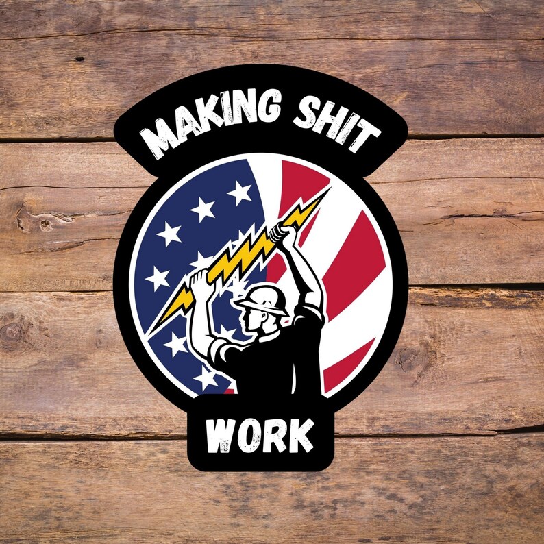 Funny Line Man Sticker for Hard Hat 4x3 Electrician Gift - Etsy