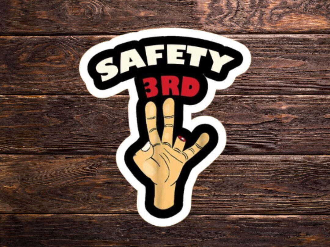 Safety 3rd Sticker (3x3) Funny Hard Hat Sticker for Welders ...