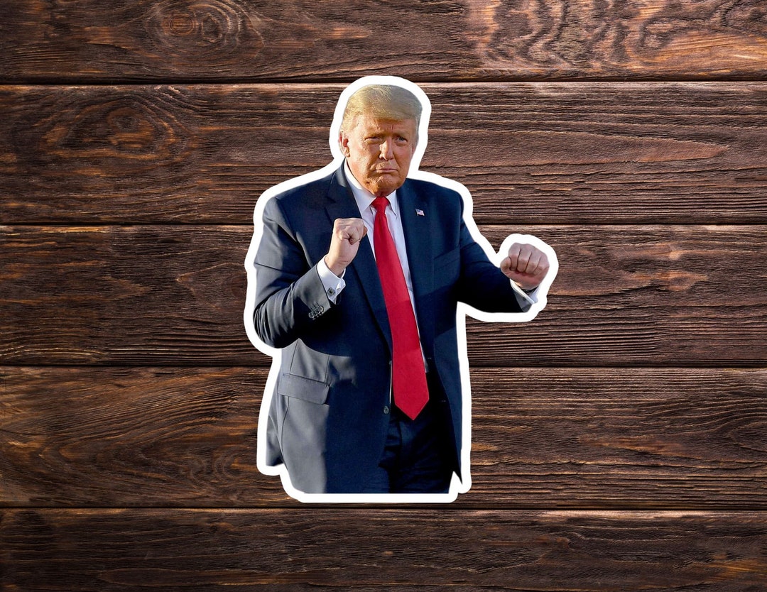 Funny Donald Trump Political Sticker (4x3) Decal for Hard Hats; Great ...