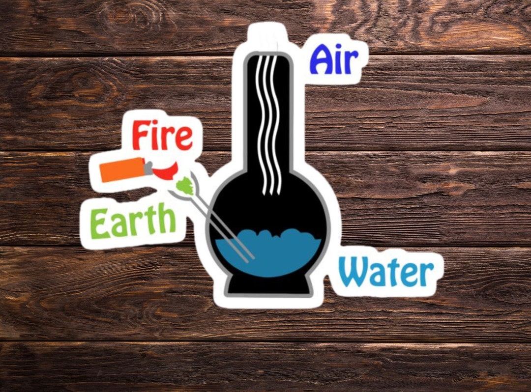 Funny 420 Sticker 4x4, Funny Decal Sticker for Water Bottles, Decal for ...