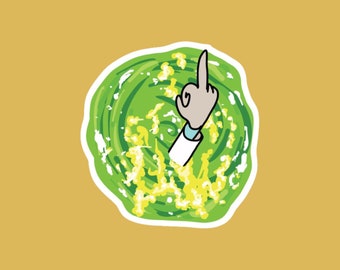 Rick Middle Finger - Etsy