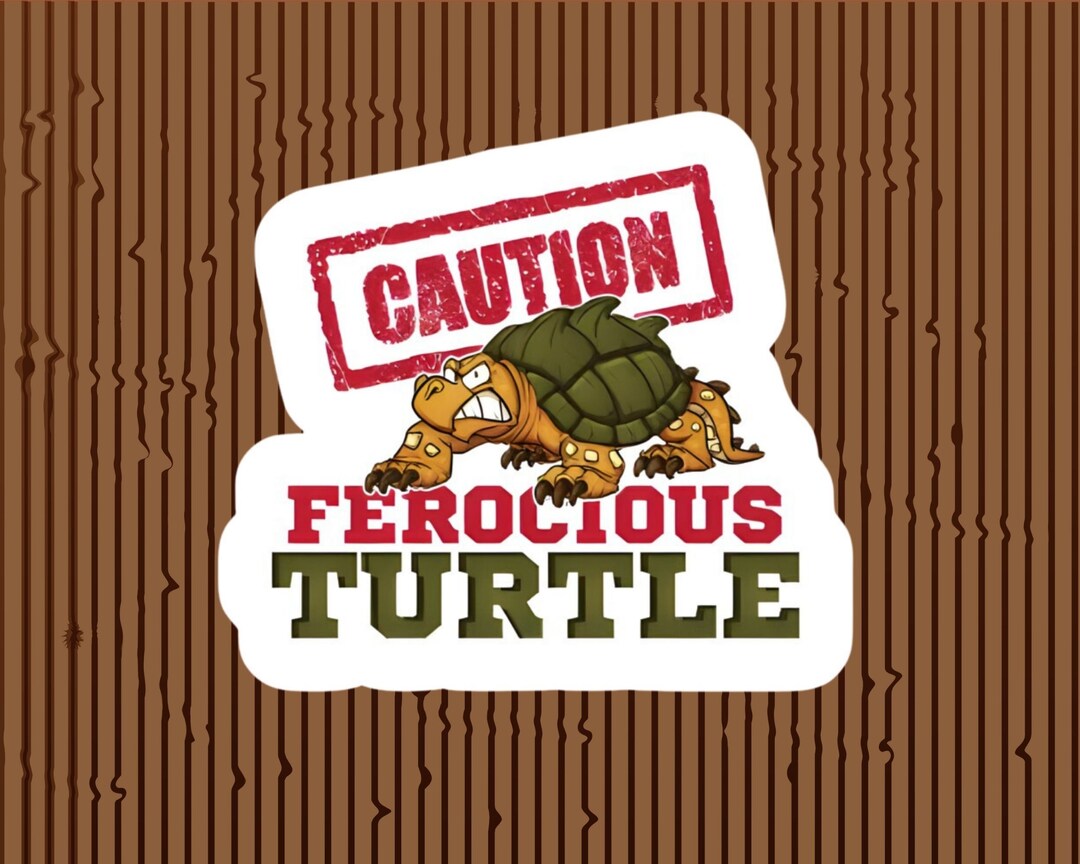 Funny Turtle Sticker for Hard Hats, Decal for Men/ Women Great for ...