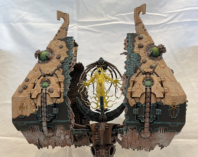 Warhammer 40k, Necron Tesseract Vault, With Stand, Hand Painted - Etsy