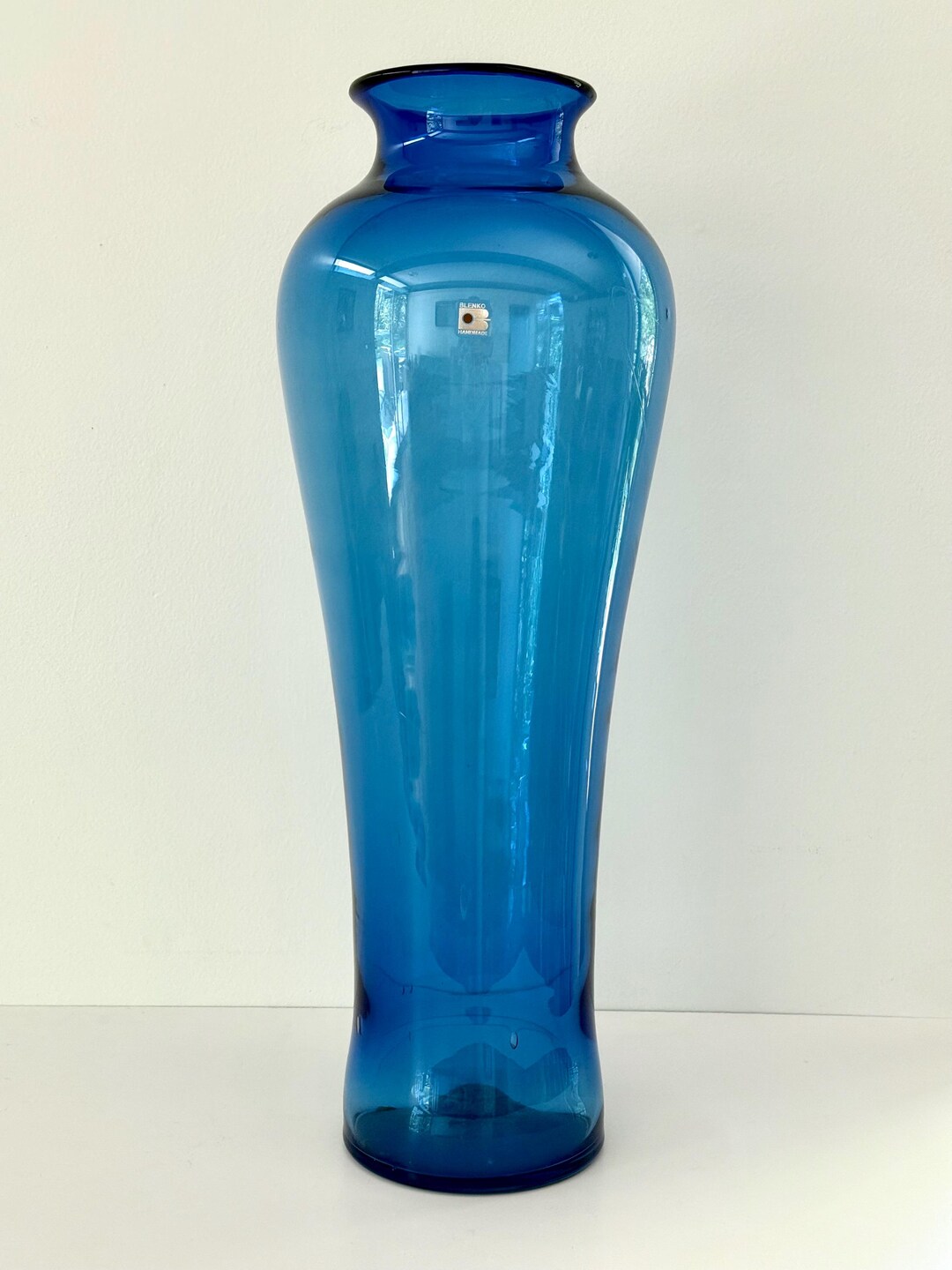 Blenko 8310L Designed by Don Shepherd, Azure Blue - Etsy