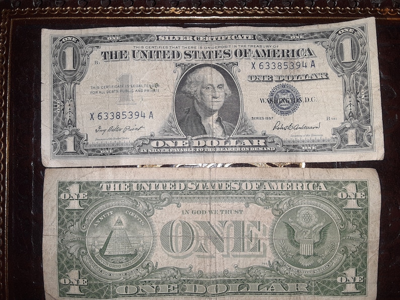 Very Rare 1957 B Dollar Bill Blue Seal - Etsy