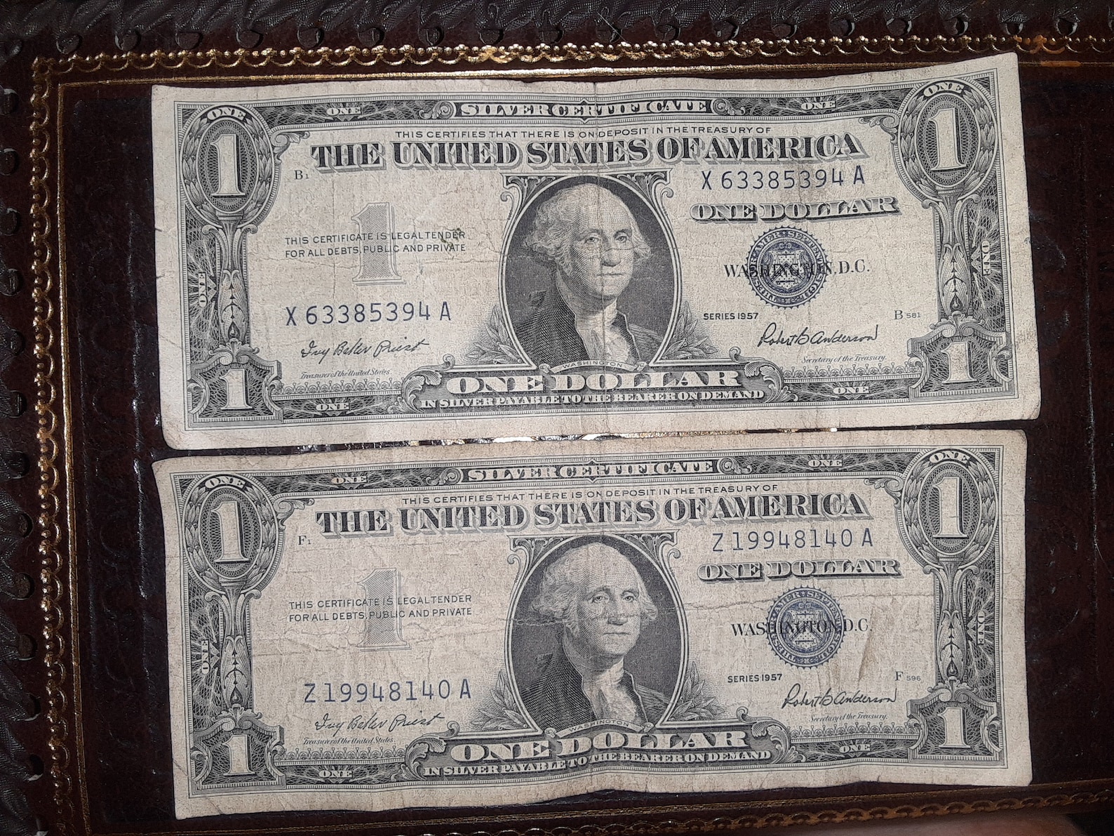 Very Rare 1957 B Dollar Bill Blue Seal - Etsy