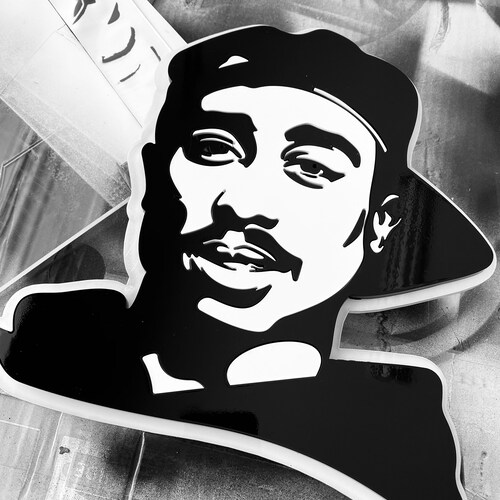 Tupac Metal Wall Art 2pac Wall Sign Tupac Wall Decor for - Etsy