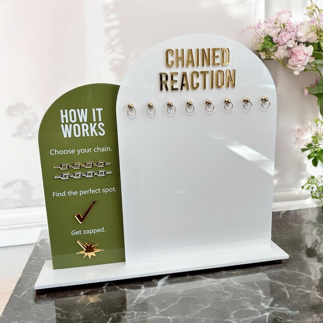 Double Arch Permanent Jewelry Bracelet and Chain Display, Vendor Event ...