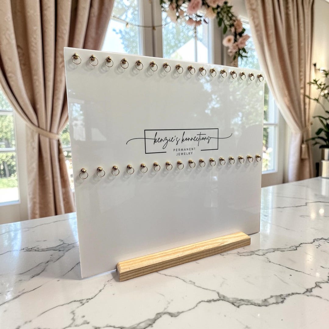 Chain Display Stand – 32 Hook Acrylic Display - Etsy