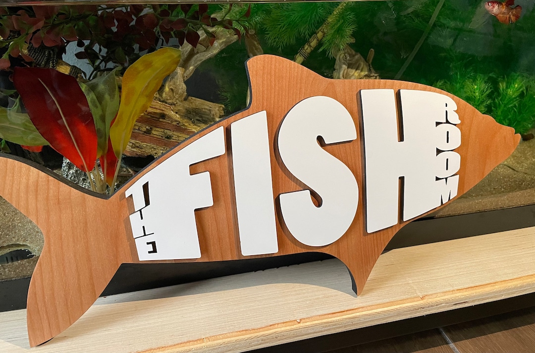 The Fish Room Sign - Fish Aquarium - Fish Lovers Wall Hanger - Aquarium ...