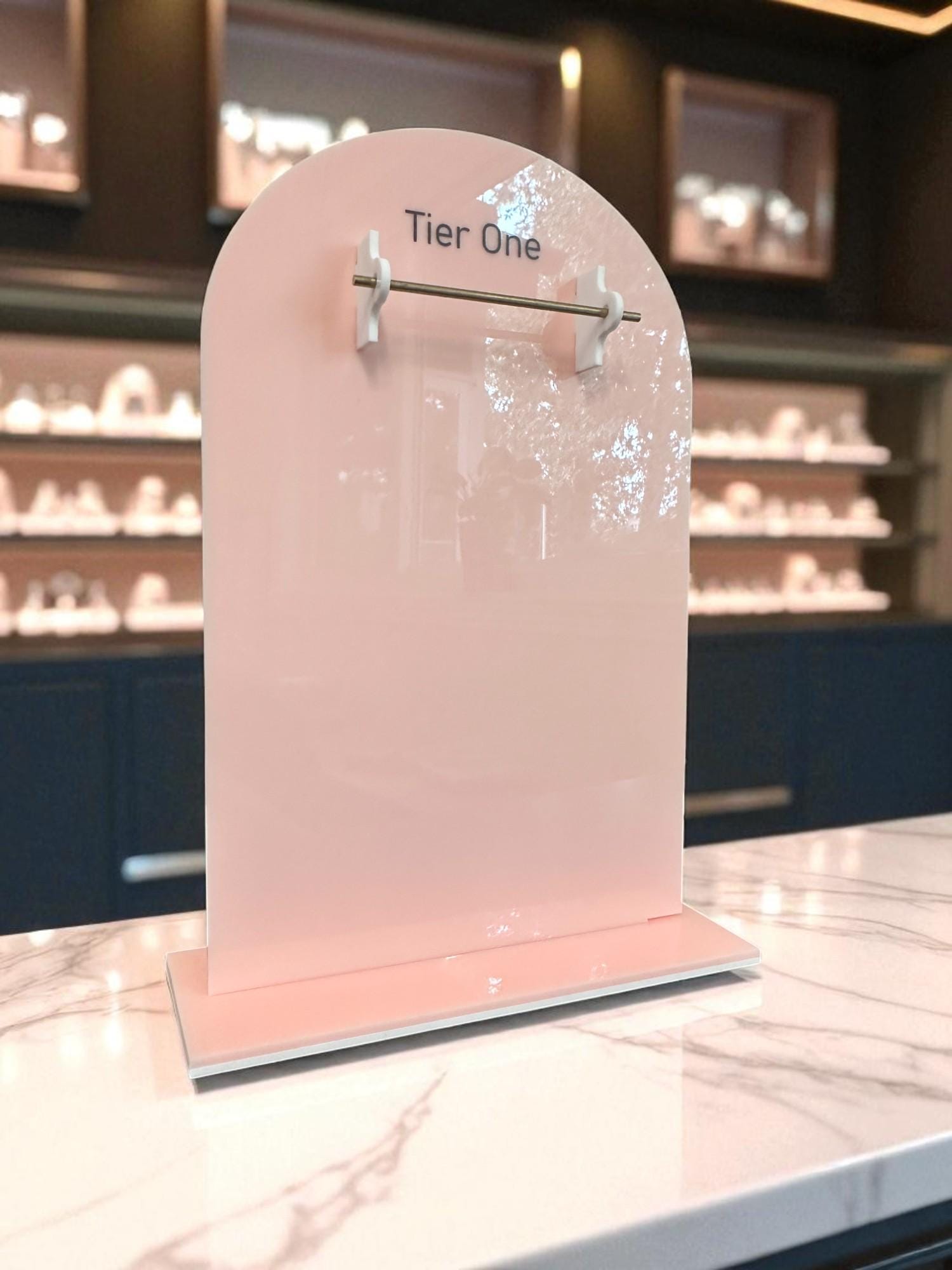 Arched Acrylic Permanent Jewelry Display Stand for Pop-up Booths - Etsy