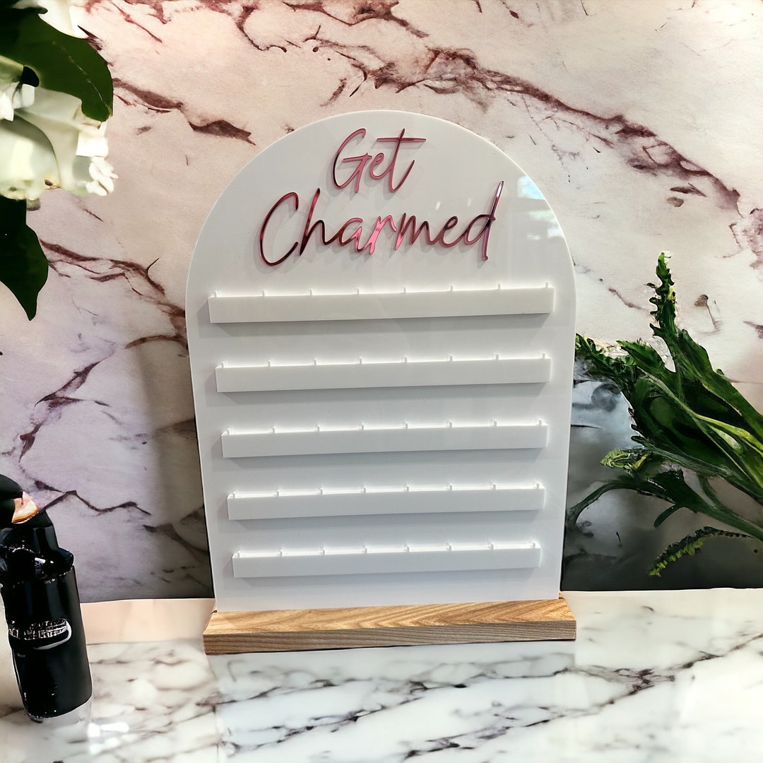 Charm Bar Display, Tabletop Vendor Display for Bracelet and Necklace ...