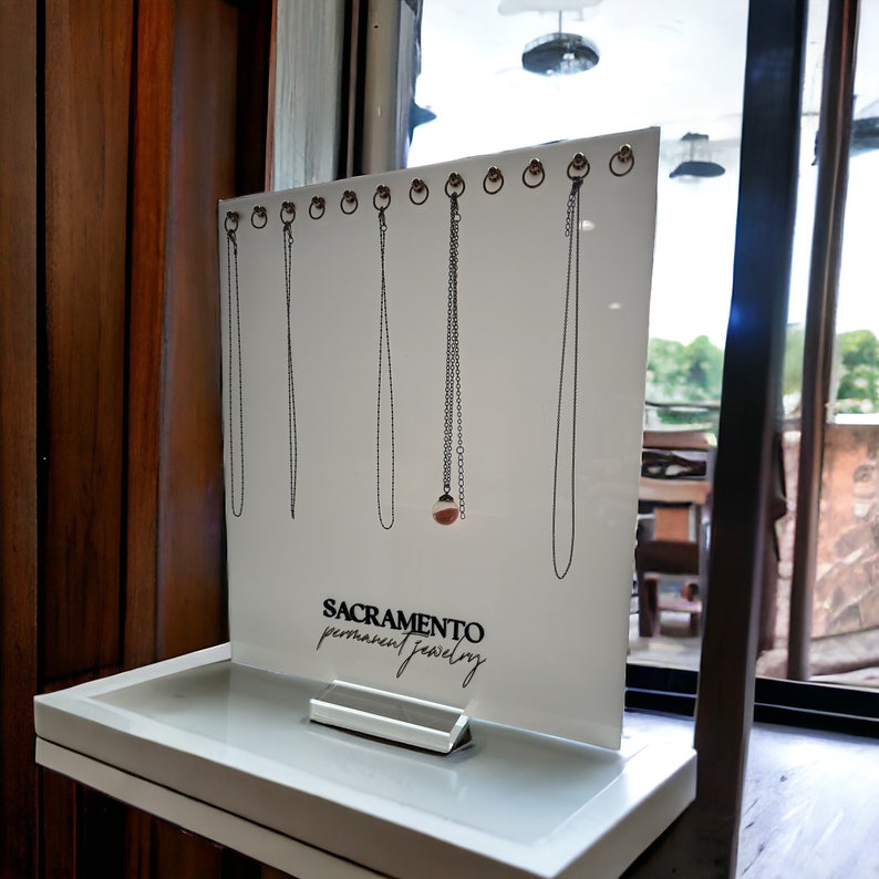 Permanent Jewelry Bracelet and Chain Display, Vendor Event, Table Sign ...