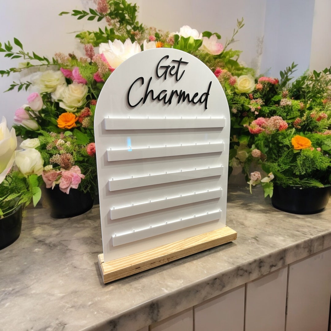 Charm Bar Display, Tabletop Vendor Display for Bracelet and Necklace ...