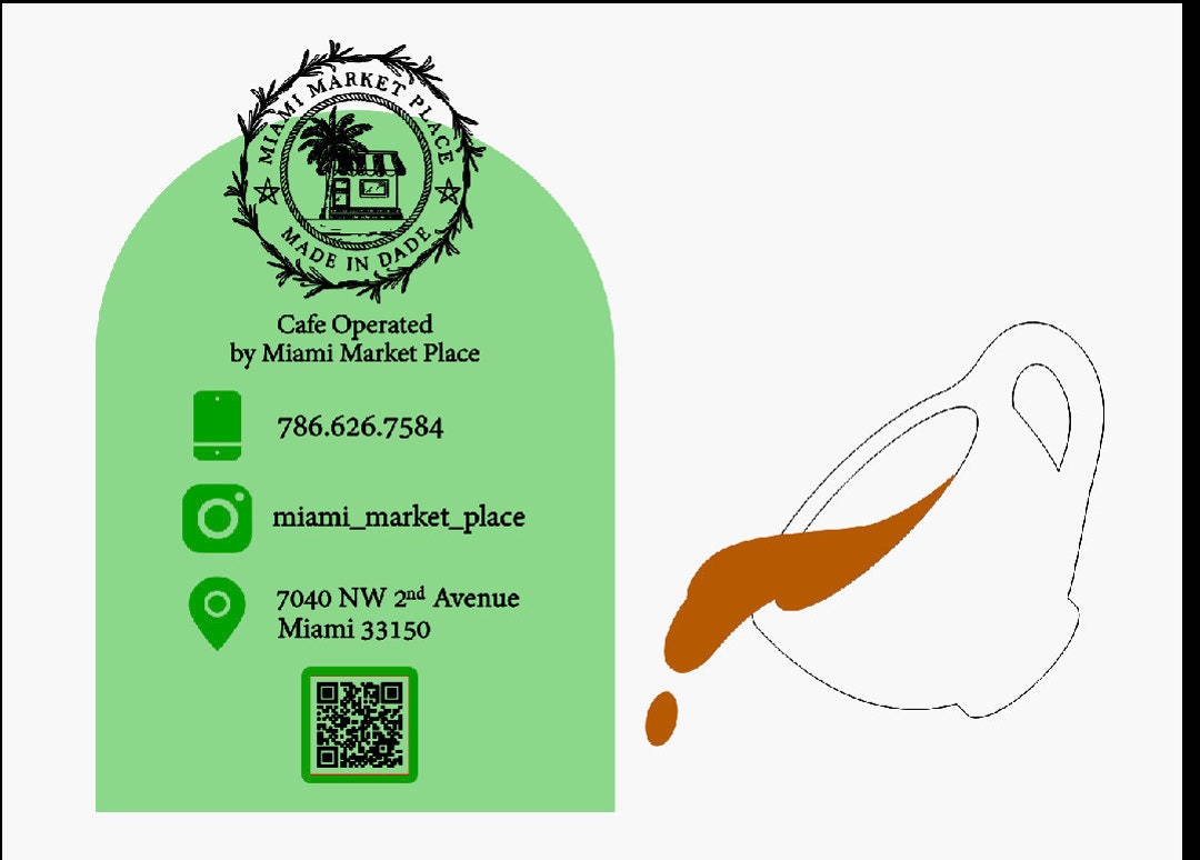 Cup QR Code Sign - Etsy