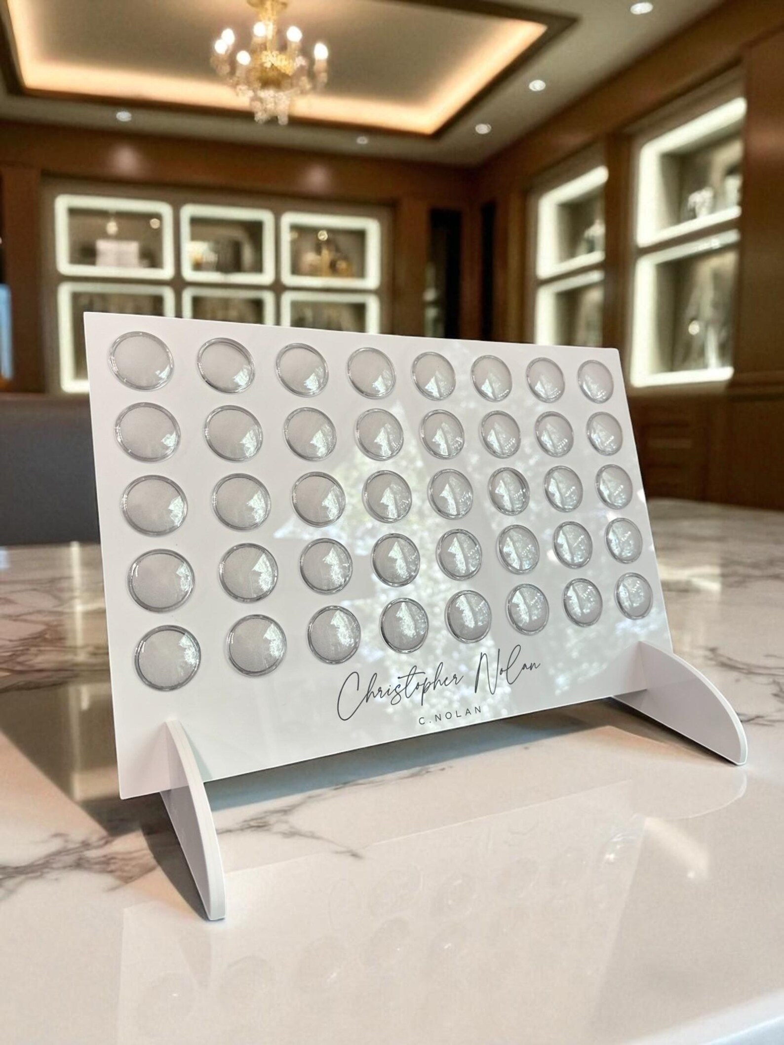 Acrylic Gem Holder With 40 Jars | Custom Logo Jewelry Display - Etsy
