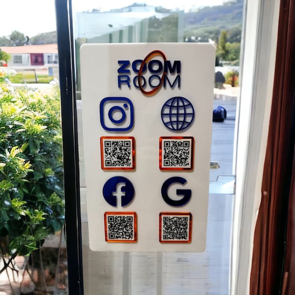 Qr Code Sign Business Wall Hanging - Etsy